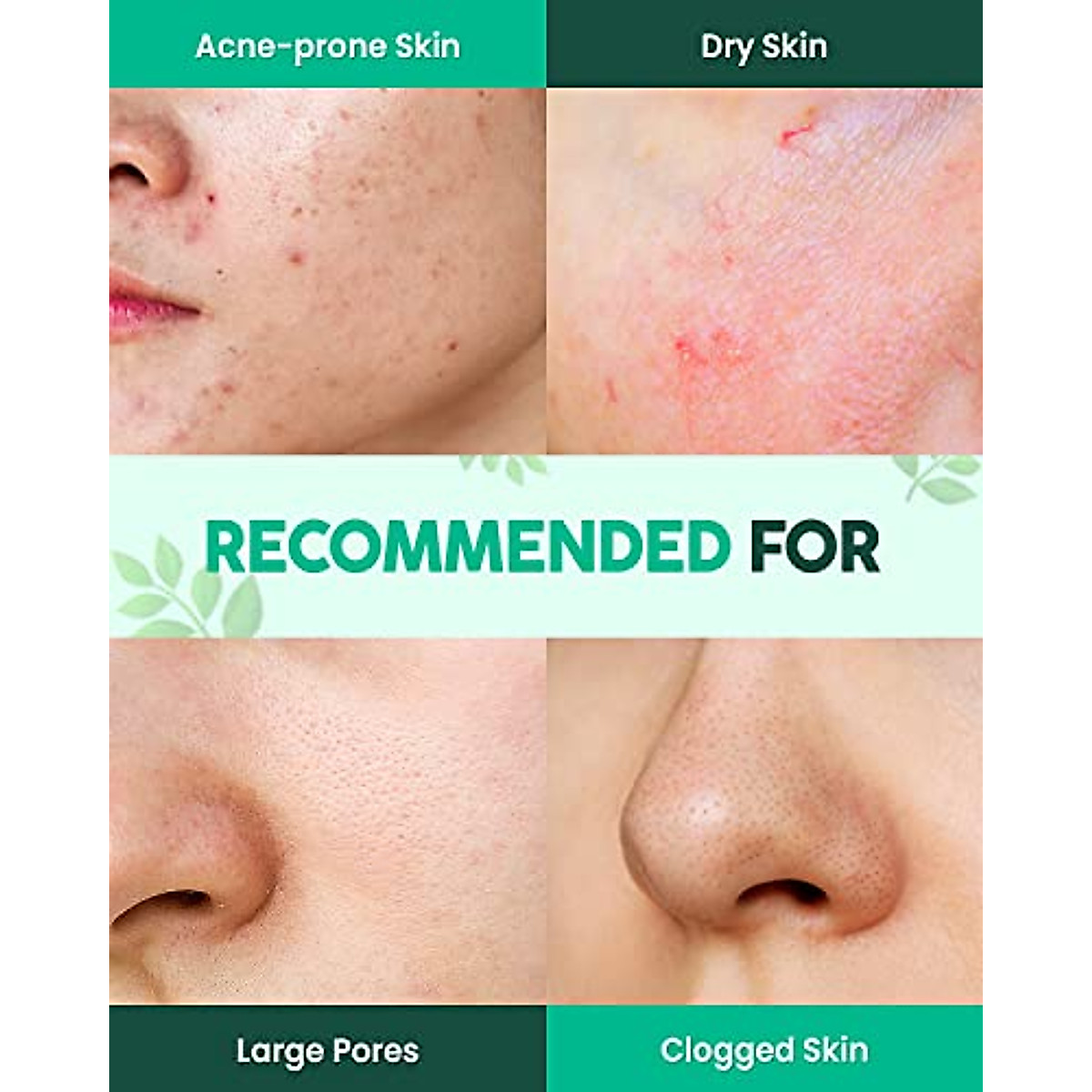 Glam Up - Calming Matcha Tea tree Clay Mask - Vegan Face Mask, Deep Cleansing, Calming Clay Mask for acne, Gentle Exfoliating Pore Purifying Skincare Face Mask, Acne Treatment, Blackhead remover - (125ml/4.23 Oz)