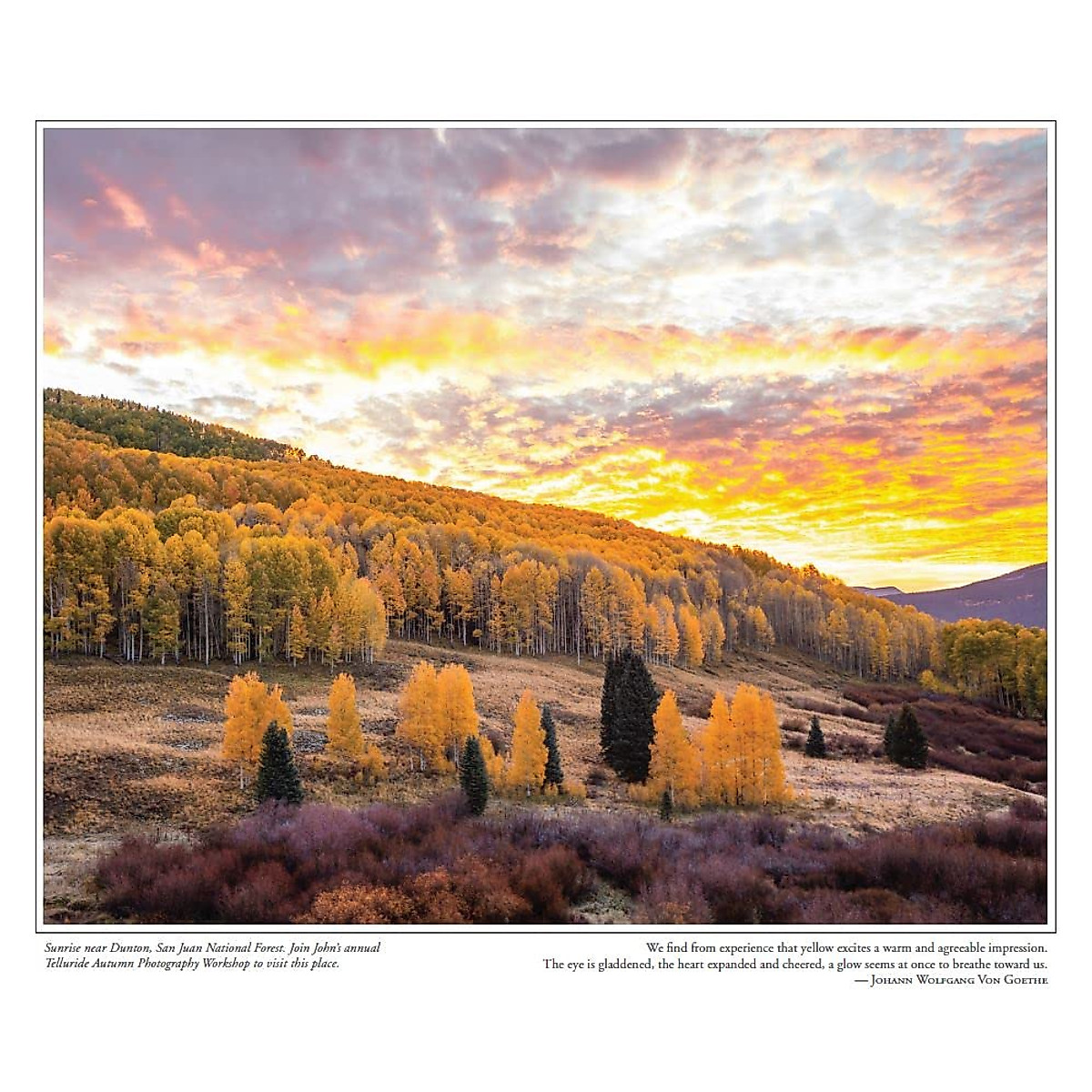 John Fielder's Colorado 2023 Scenic Wall Calendar