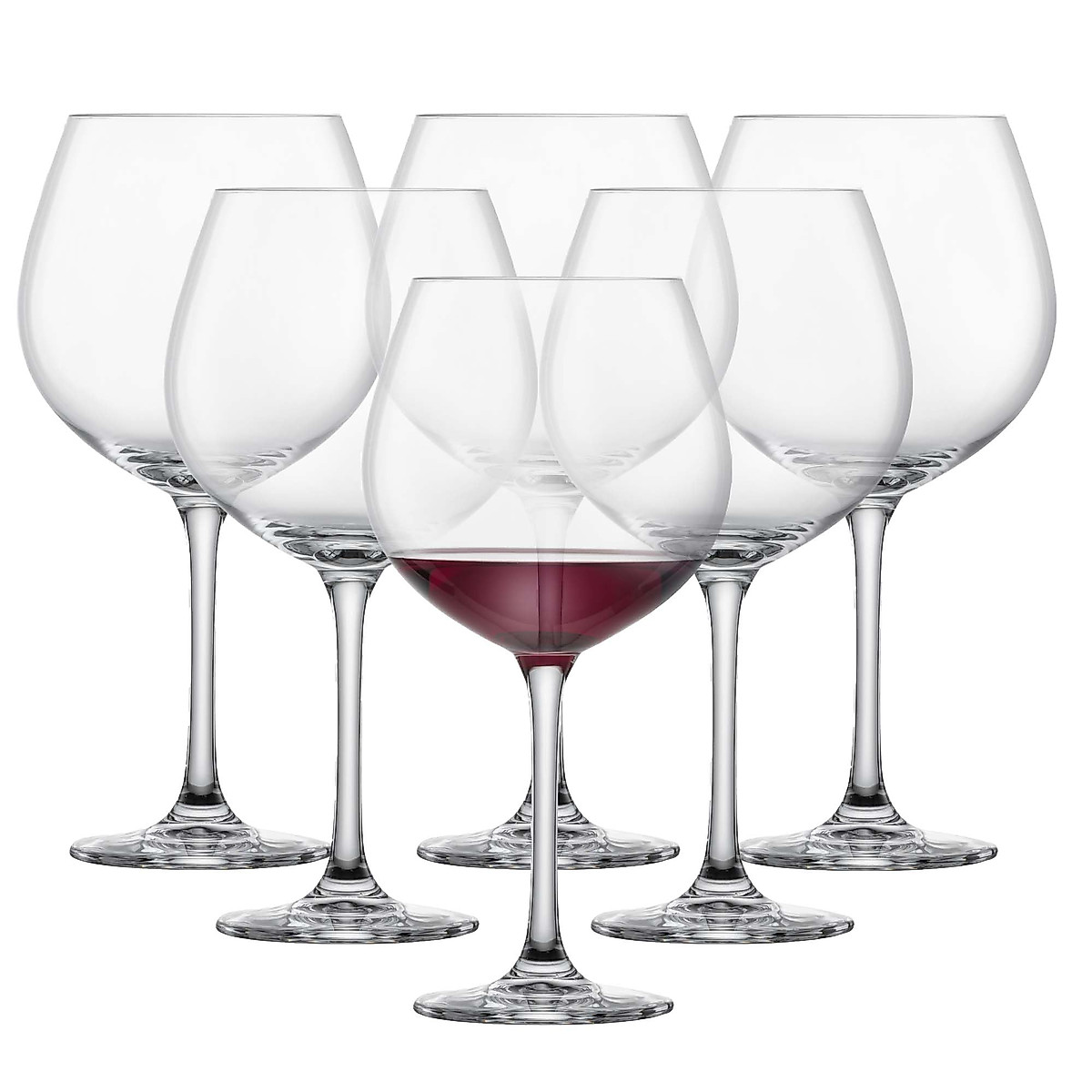 Schott Zwiesel Tritan Crystal Glass Classico Stemware Collection Claret Burgundy Red Wine Glass, 27-1/2-Ounce, Set of 6