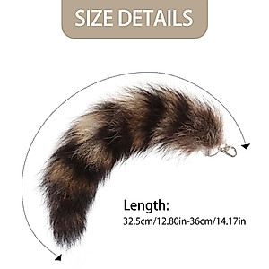 Ankexin for Key Ring Raccoon Coat Tails Chain Keychain Keyring Gift New