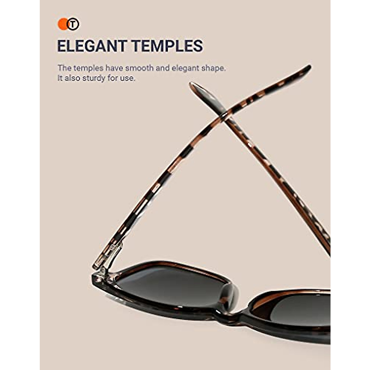 TIJN Polarized Sunglasses for Women Men Classic Trendy Stylish Sun Glasses 100% UV Protection