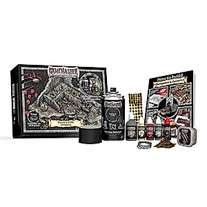 The Army Painter Terrain Paint Set with 5 Terrain Paint, 1 Spray, Basing Materials Gamemaster (Ruins & Cliffs Terrain Paint Beginner Set)