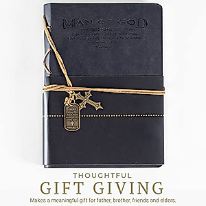Divinity Boutique Journal, Man of God with Black Cross Charm (22880), Cross Black