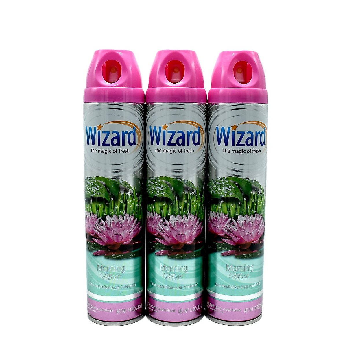 Wizard The Magic of Fresh Air Freshener 10 oz Morning Mist (Package May Vary) Pack of (3)