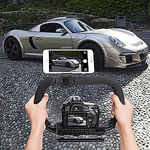 3-Shoe DSLR / Mirrorless/ Action Camera Camcorder Phone Stabilizer Expansion Cage Mount Moviemaking Holder Rig YouTube Tiktok Vlogging Video Kit Compatible with GoPro Canon Nikon Sony iPhone Android