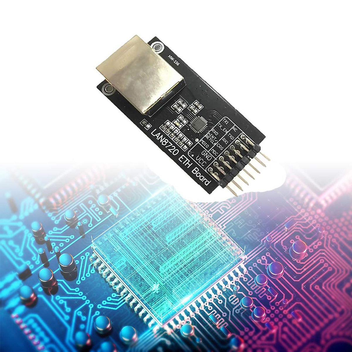KOOBOOK 2Pcs Smart Electronics LAN8720 Network Module High-Performance 10/100 Ethernet Transceiver (Phy) Development Board RMII Interface