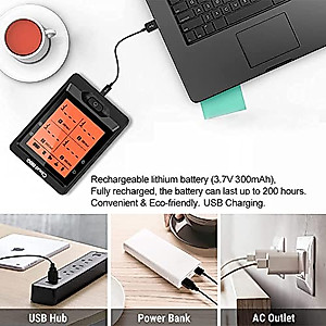 Cloud bbq Wireless Meat Thermometer of 500FT, Bluetooth Meat Thermometer for Smoker Oven, Grill Thermometer with Four Probes, Smart Rechargeable BBQ Thermometer for Cooking Turkey Fish Beef