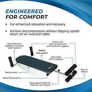 Stamina InLine Bench - Back Stretch Decompression Bench - Inversion Table Workout Bench for Home Workout - Up to 250 lbs Weight Capacity