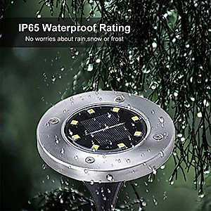 MIXBIRLY Solar Garden Lights Outdoor Green Powered Ground Illumination for Patio Lawn and Front Yard (Color Changing Ground)