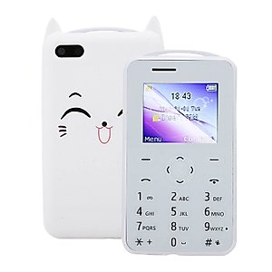 Unlocked Cell Phones, 1.77inch Multi-Languages Mini Card Mobile Phone Support Memory Card with Alarm Clock, Calculator, MP3 for Students.