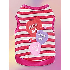 6 Pack Girl Dog Clothes for Girls Small Dog Shirts Puppy T Shirt for Small Dogs Girl Clothes Dogs T-Shirt Chihuahua Yorkie Clothes