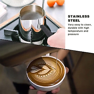 350ml Butter Warmer, Stainless Steel Butter Melting Pot with Spout, Coffee Warming Pot, Stovetop Milk Boiling Pot with Handle, Mini Pan for Melting Butter, Warming Coffee, Latte