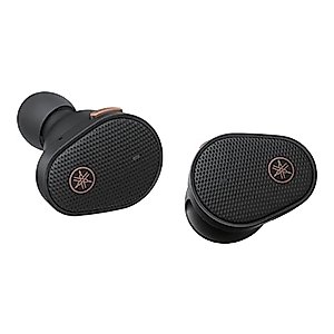 YAMAHA TW-E5B True Wireless Earbuds, Bluetooth Headphones, Premium Sound, CVC Clear Voice Capture, Ambient Sound, IPX5 Water Resistant for Sport (Black)