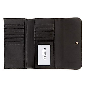 GUESS Women's Pish Posh Black Logo Slim Wallet Clutch Bag With Gift Box