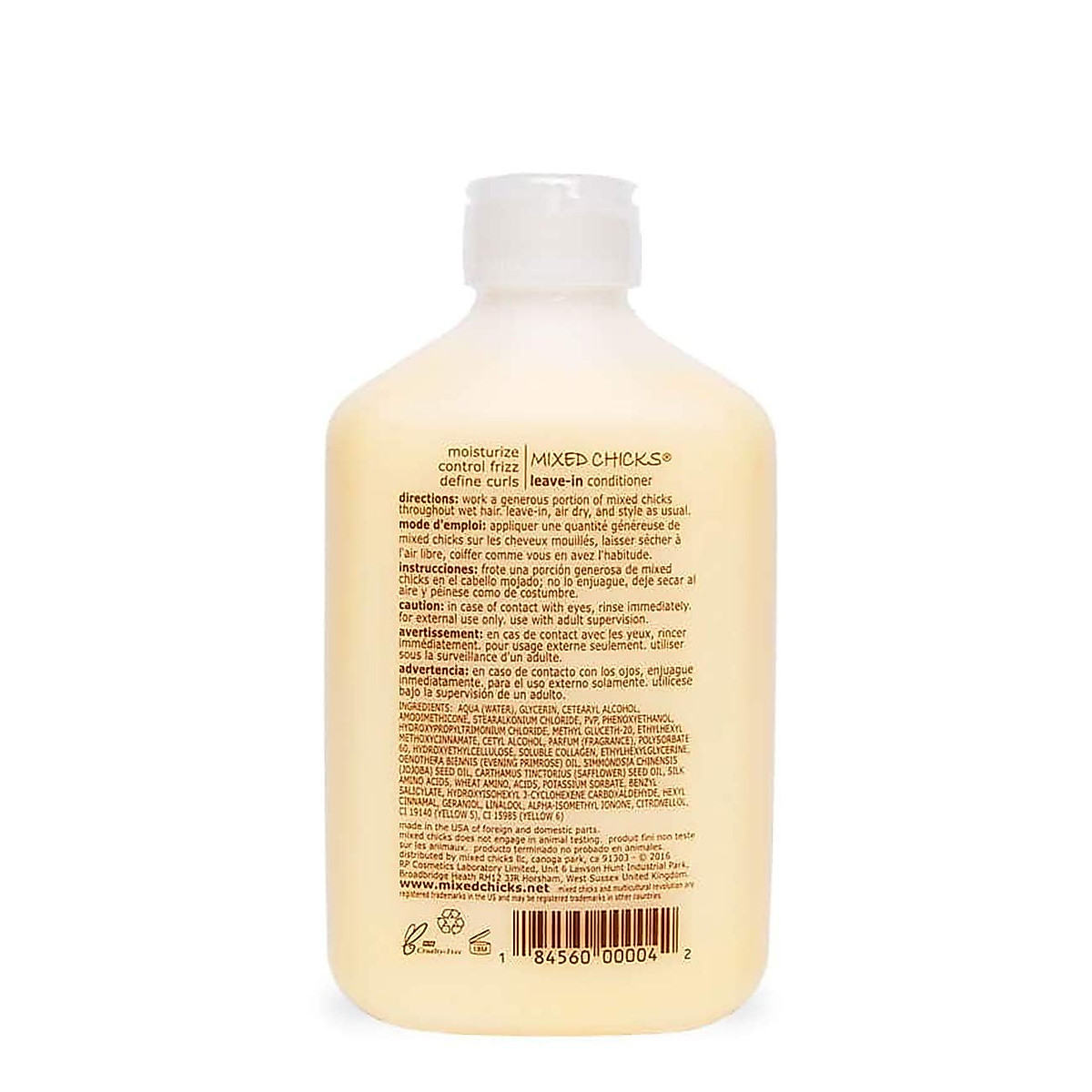 Mixed Chicks Quad Pack - Shampoo 10 fl. oz., Deep Conditioner, 8.0 fl. oz., Leave-In Conditioner, 10 fl. oz., Hair Silk, 1.7 fl. oz