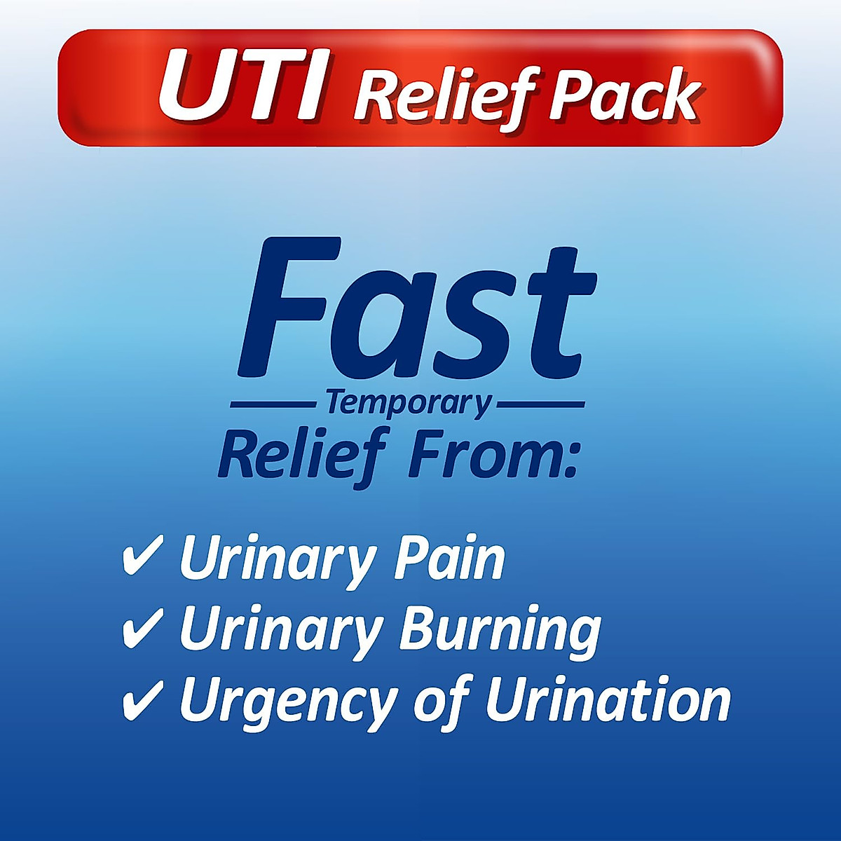 URISTAT Ultra UTI Relief Pak, UTI Treatment for Women and Men, 1 UTI Test Strip and 12 UTI Treatment Tablets, 1 Box