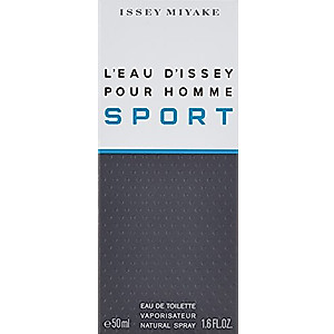 Issey Miyake L'eau D'issey Pour Homme Sport Eau de Toilette Spray for Men, 1.6 Ounce