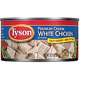 Tyson Foods Premium Chunk White Chicken 98% Fat Free, 12.5oz Can