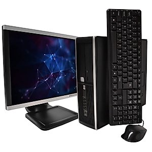 HP Elite 8100 Desktop Computer - Intel Core i5 3.2GHz Processor, 8GB RAM, 1TB Hard Drive, 20 Inch LCD Monitor, DVD, New USB Keyboard, Mouse & WiFi Adapter, Windows 10 Professional (Renewed)