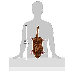 Zanies Barnyard Unstuffies Dog Toys, Large Mouse, 22"