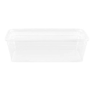 Snapware Total Solution 6-Pc Plastic Food Storage Containers Set with Lids, 8.5-Cup Rectangle Meal Prep Container, Non-Toxic, BPA-Free with 4 Locking Tabs, Microwave, Dishwasher, and Freezer Safe