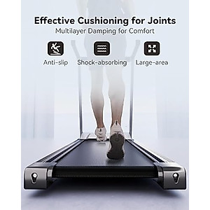 DeerRun Treadmills for Home, 3.5HP Folding Treadmill with Incline, 350 LBS Weight Capacity Home Treadmill, Compact Portable Treadmill for Small Space Walking Jogging Running