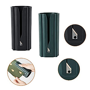 2Pack Wrapping Paper Cutter, Gift Wrap Cutter, Christmas Wrapping Paper Cutter Tool Tube,Portable Sliding Wrapping Paper Roll Cutter Tool Gift Packaging for Christmas Xmas (Large)