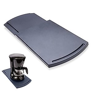 GAGAYA Handy Sliding Tray for Coffee Maker, Kitchen Appliance Moving Caddy, Countertop Slider with Smooth Rolling Wheels for Blender, Toaster, Air Fryer, Pot, Food Processors, Aid Mixer (Set of 1)