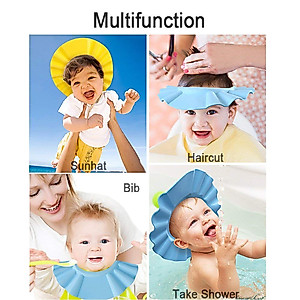 LOHOME(TM) Safe Shampoo Shower Bathing Protect Soft Cap Hat for Baby Children Kids (Blue)