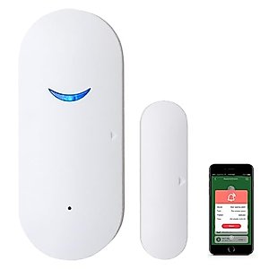 3 Pack WiFi Door Sensor Detector, Smart Wireless Window Sensor Real-time Alarm Compatible with Alexa Google Assistant, Home Security Door Open Contact Sensor for Bussiness Burglar Alert