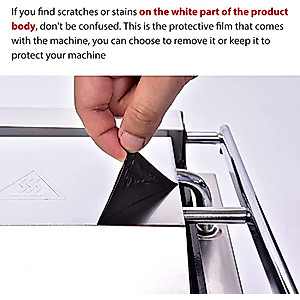 Commercial Sandwich Panini Press,110V 3600W Countertop Panini Grill,Non-Stick Full Grooved Plates Panini Press Grill,Temperature Control 122°F-572°F Electric Sandwich Maker for Hamburgers Steaks