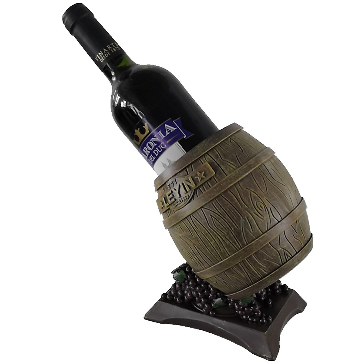 LEYIN Resin Wine Rack Barrel Wine Rack is a Novel Gift for Wine Lovers