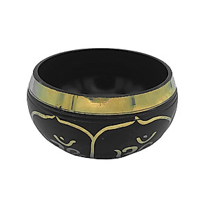 Mandala Crafts Tibetan Singing Bowl Set – Nepal Sound Bowl for Healing – Meditation Bowl Tibetan Sing Bowl for Mindfulness Yoga Meditation Decor (4 Inches, Silver)