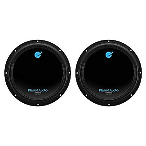 Planet Audio AC10D 10 Inch 3000 Watt 4 Ohm Dual Voice Coil Car Audio Subwoofers with Stamped Basket, Polypropylene Cone & Foam Surround, Black, Pair