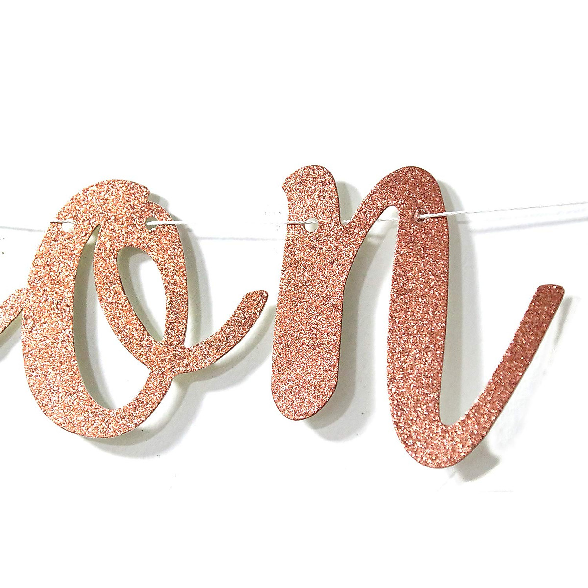 Rose Gold Bon Anniversaire Banner-Anniversaire Party Decorations Supllies-Birthday Party Sign Decors