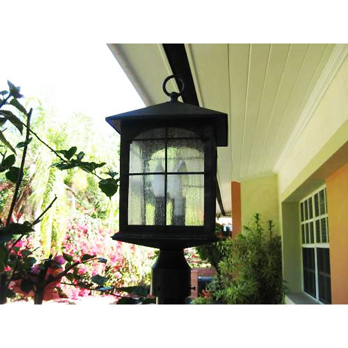 Home Decorators Collection Brimfield 3-Light Outdoor Aged Iron Post Light