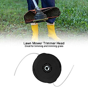 Trimmer Head Replacement Fit for Husqvarna Lawn Mower Accessories Brush Cutter Garden Trimming Tools Plastic Material, Black