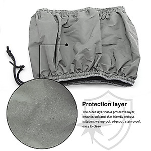 Hair Steamer Use with Shampoo Bowl Hair Wash Reclining Chair Micro Mist Hair Steamer Mister Hooded Hair Care Professional (Gray Water Proof)