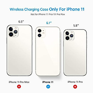 NEWDERY Battery Case for iPhone 11 Qi Wireless Charging Compatible, 5000mAh Extended Rechargeable Portable Charger Case for iPhone 11 (6.1 inches)