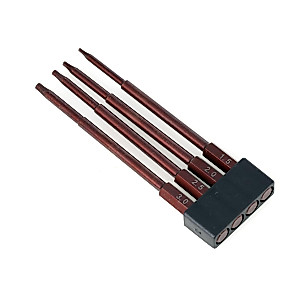 LCX Racing 4pc 1/4" Metric Hex Bit Set, Electric Screwgun, Power Drill RC Hobby RC Model RC Truck (1.5 2.0 2.5 3.0mm)