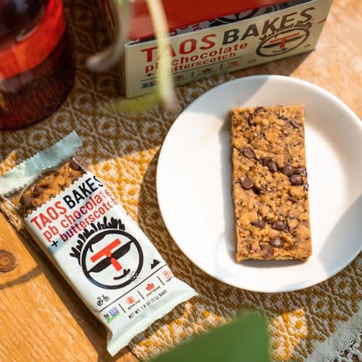 Taos Bakes Snack Bars - Crowd + Pleaser All-In-One Variety Pack - Gluten Free, Non-GMO, Healthy Granola Bars - Nutritious & Delicious Baked Bars - (12 Pack, 1.8oz Bars)