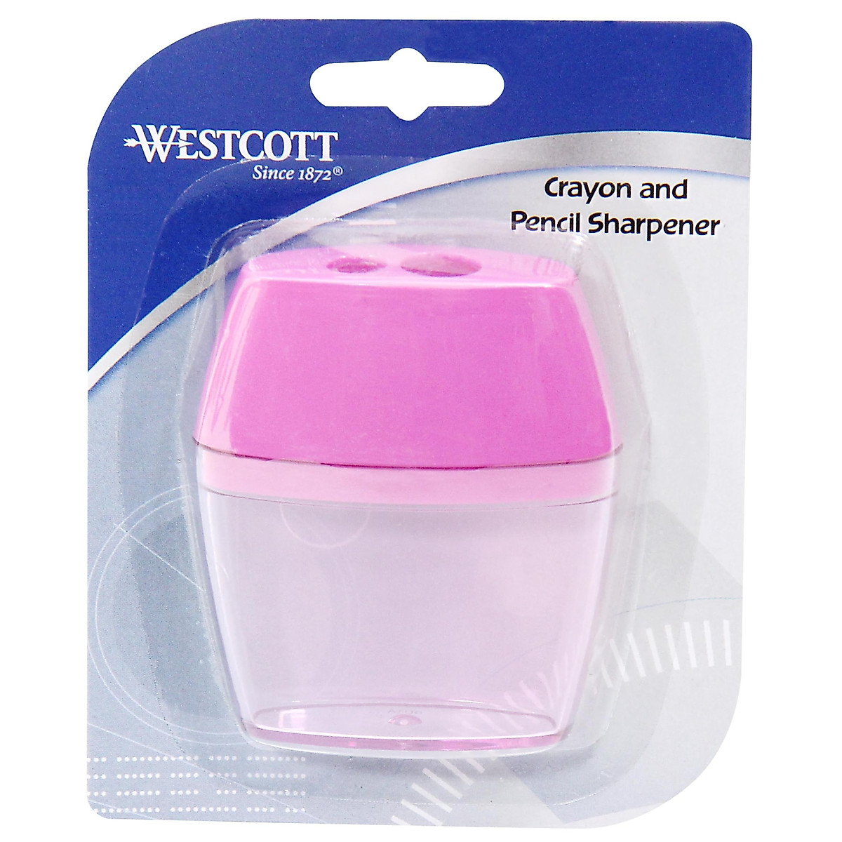Westcott 2 Hole Crayon and Pencil Sharpener, Assorted Colors (15234)