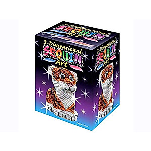 Sequin Art 3D Tiger Sparkling Arts & Crafts Picture Kit