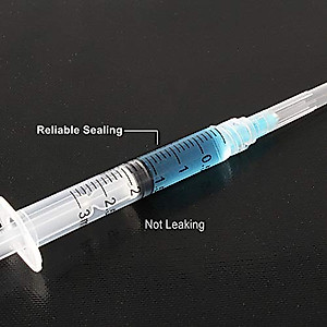 BSTEAN 25 Pack 3ml Disposable Syringe with 23Ga 1.0 Inch Needle, Individual Package