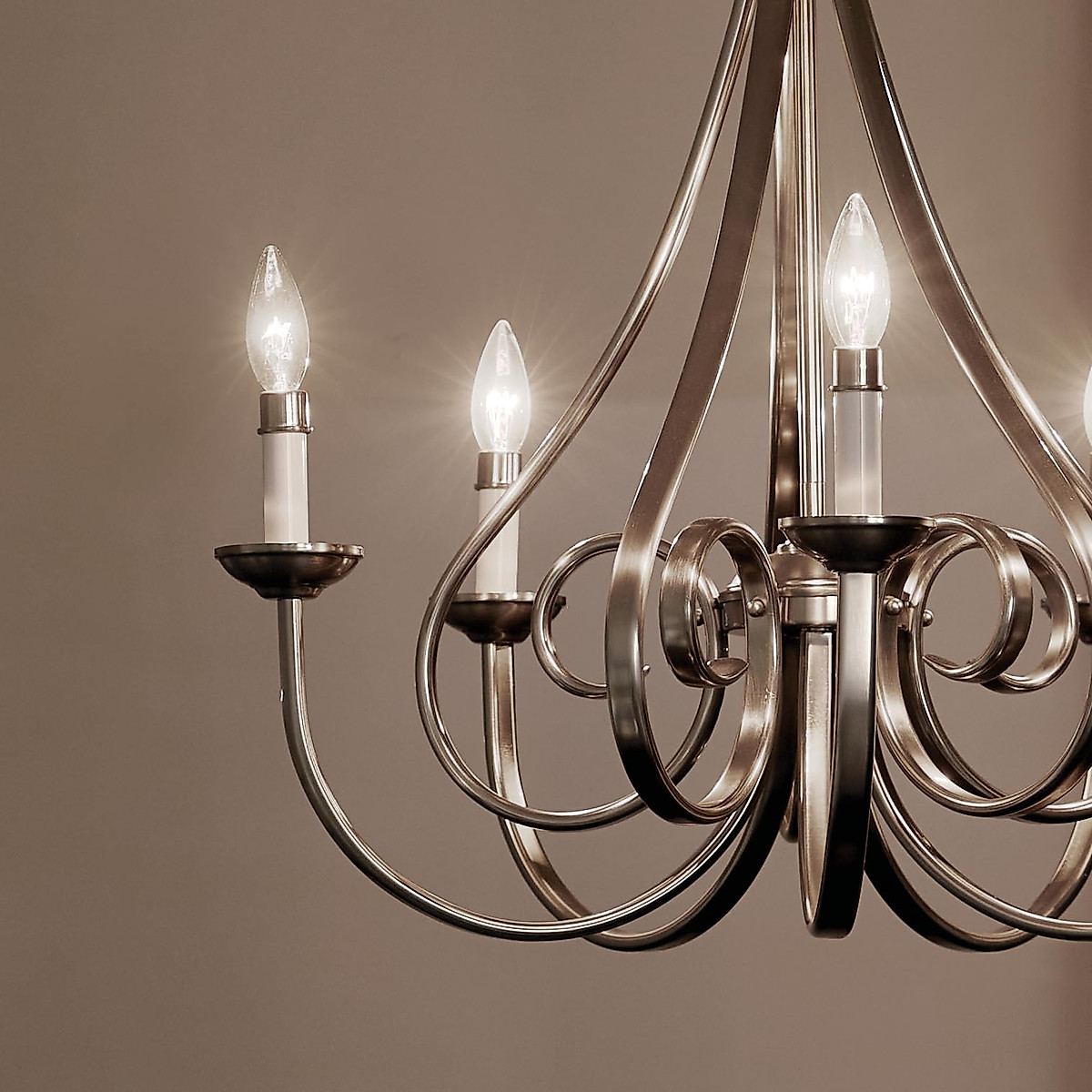 Kichler Dover 24.5" 5 Light Chandelier in Brushed Nickel