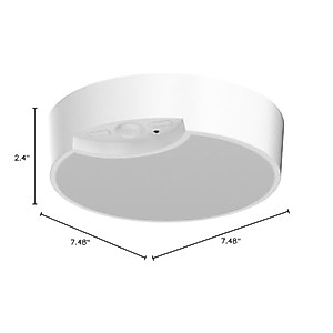 2-Pack Motion Sensor LED Ceiling Lights Battery Operated, 7.48inch 6500K Dimmable Flush Mount Light Fixtures with Remotes, Wireless Ceiling Lamps for Closet Pantry Laundry Garage(Battery Not Included)