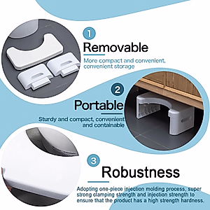 Toilet Stool, Detachable Toilet Stool Portable Step for Home Bathroom, Squatting Toilet Stool, Portable Step for Home Bathroom, Convenient and Compact, Sturdy (7in-White)