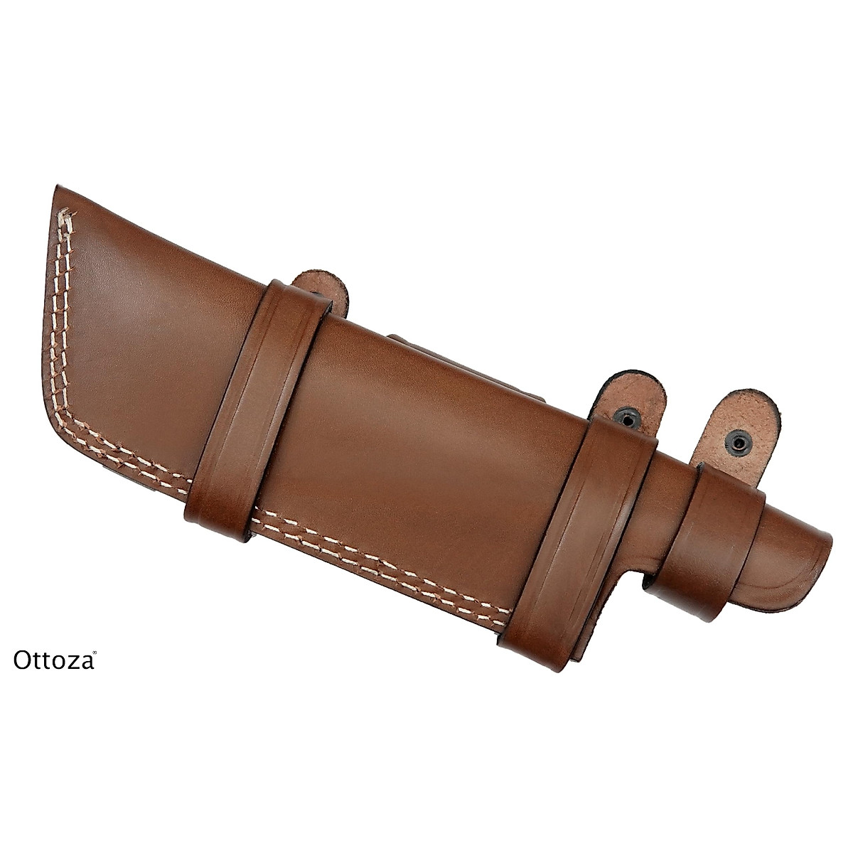 Ottoza TOP GRAIN Leather Knife Sheaths for Fixed Blade Knives, LEFT HAND Leather Knife Sheath for Belt, Leather Knife Holster Belt Knife Holder, Horizontal Knife Sheath for Belt No:65