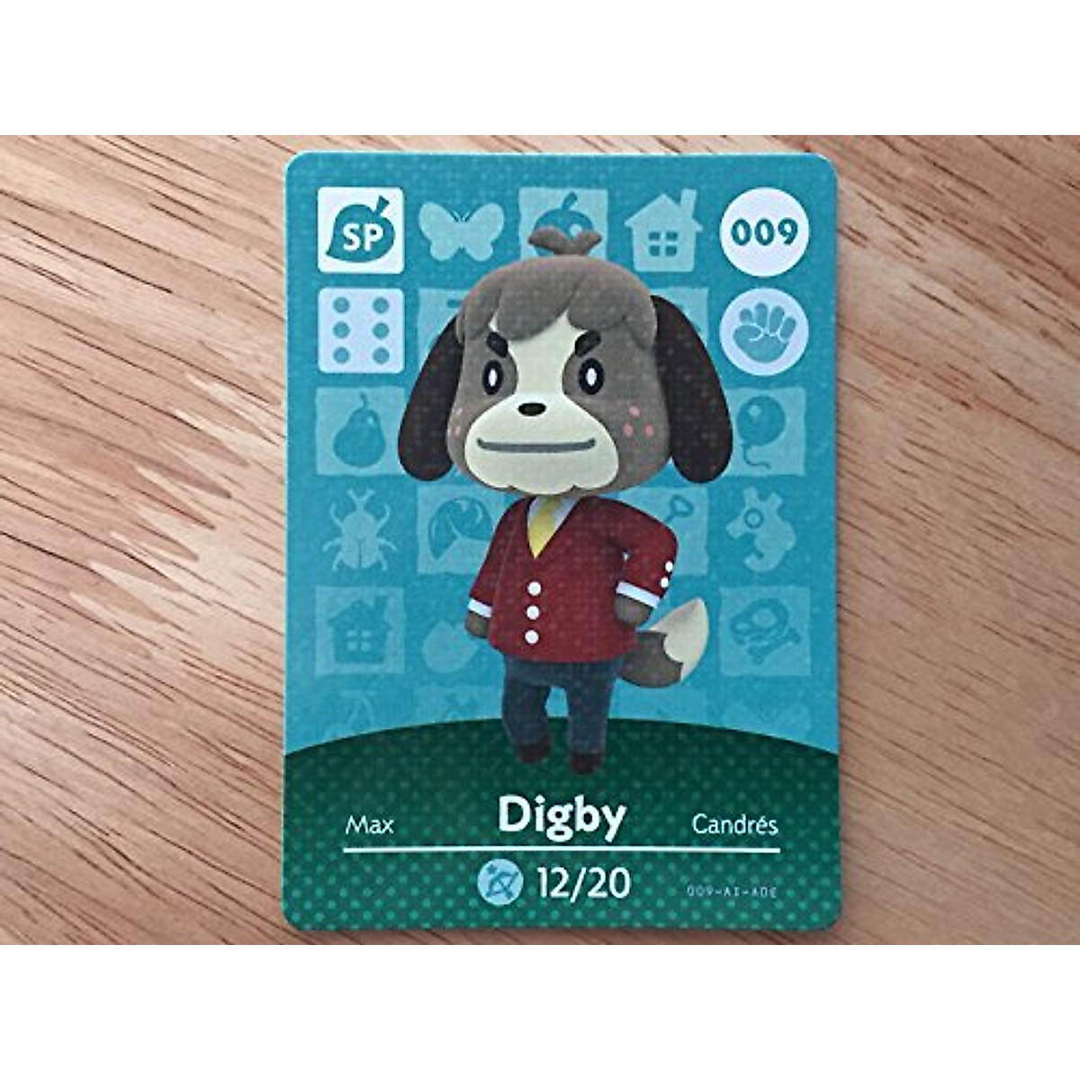 Animal Crossing Happy Home Designer Amiibo Card Digby 009/100 by Nintendo