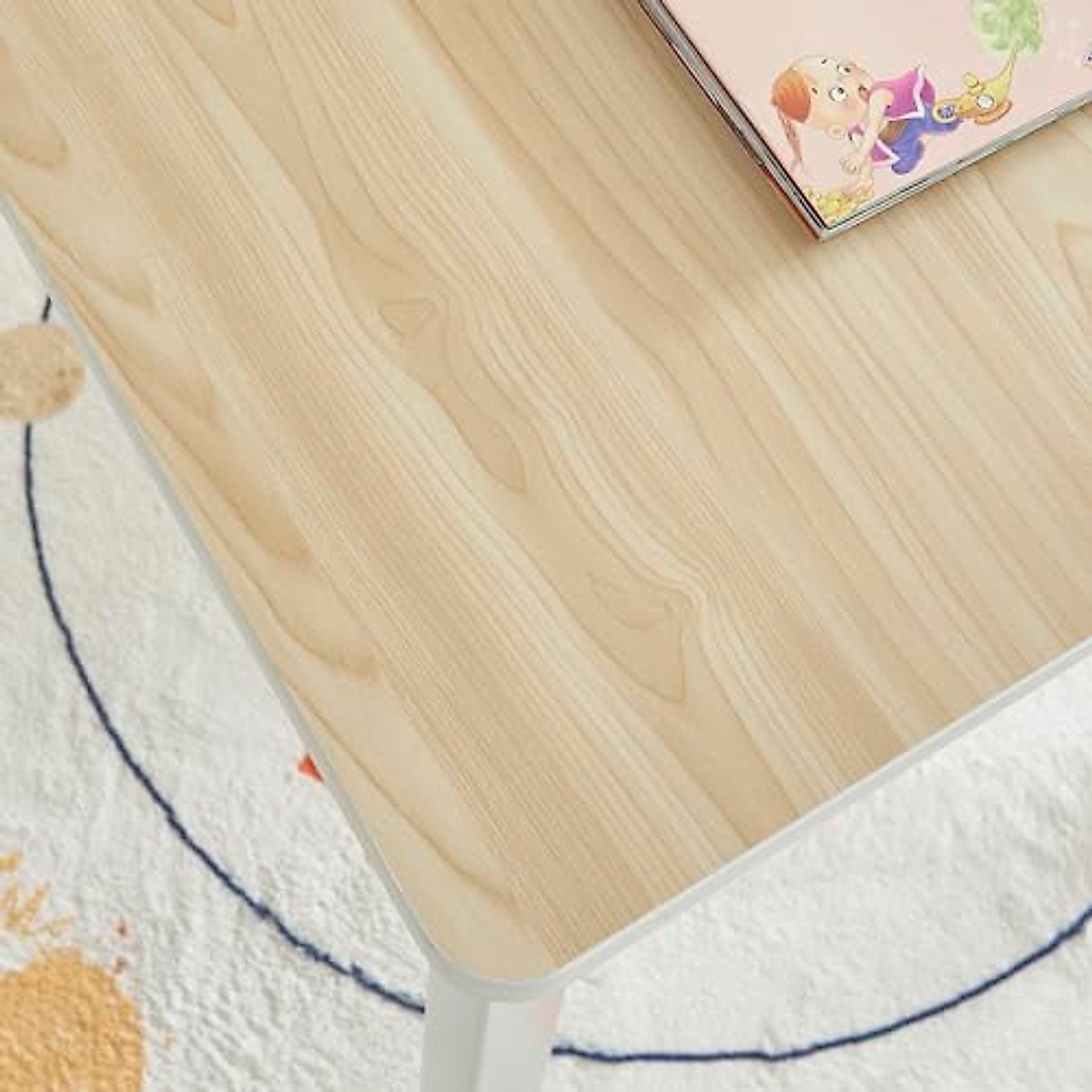 Panana Kids Table and Chairs Sets Children's Desk Table with 2 Chairs Stools Set for Preschoolers Boys and Girls Dinner and Learning Table Chairs Set